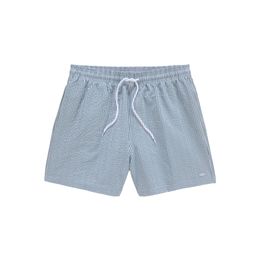 Venice Beach Herren Badeshorts, gr&uuml;n, Gr. S, gestreift, Polyester, Badehosen, mit Seersucker-Effekt