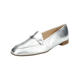 H&ouml;gl H&Ouml;GL Damen Slipper "H&ouml;gl Slipper Leder", Gr. 37, silber, Leder, Schuhe