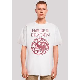 F4NT4STIC Herren T-Shirt "House Of The Dragon Targaryen Crest Logo", wei&szlig;, Gr. S, Obermaterial: 100% Baumwolle, Shirts, Premium Qualit&auml;t