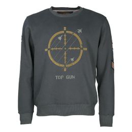 Top Gun Herren Sweatshirt "Target Disc TG20191028", blau, Gr. XXL, Obermaterial: 65% Baumwolle; 35% Polyester, Sweatshirts