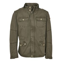 Brandit Herren Allwetterjacke "Brandit Herren Britannia Jacket", gr&uuml;n, Gr. L, unifarben, 100% Baumwolle, Jacken