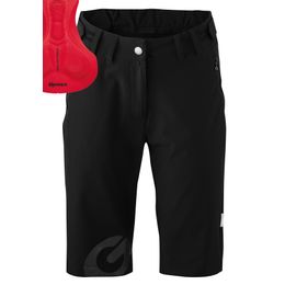 Gonso Damen Fahrradhose "Sitivo Shorts W", rot, Gr. 44, 86% Polyamid, 14% Elastan, Hosen, Bikeshorts mit innovativem Sitzpolsterkonzept