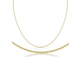 Firetti Damen Collierkettchen "Schmuck Geschenk Silber 925 Kugelkettengliederung in mehreren Breiten", 42, Silber 925 (Sterlingsilber), B: 1,5mm,