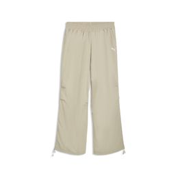 Puma Damen Sporthose "Wardrobe Essentials Oversized Parachute-Hose Herren"pebble gray beige, Gr. XXL, unifarben, Obermaterial: 100% Nylon;