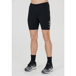 ELITE LAB Herren Lauftights "Run Elite X2", schwarz, Gr. S, unifarben, 77% Nylon, 23% Elasthan, Hosen, mit gewebest&uuml;tzender Funktion