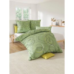 w&auml;schepur Bettw&auml;sche W&Auml;SCHEPUR, gr&uuml;n, Mako-Satin, 100% Baumwolle, Bettw&auml;sche