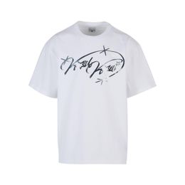 Karl Kani Herren T-Shirt "Karl Kani Karl Kani Authentic Star Logo Tee"wei&szlig;, Gr. XS, bedruckt, 100% Baumwolle, Shirts