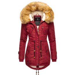 Navahoo Damen Wintermantel "La Viva", rot, Gr. XXL, Obermaterial: 100% Nylon; Futter: 100% Polyester; Wattierung: 100% Polyester; &Auml;rmelfutter: 100%