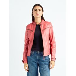 Maze Damen Lederjacke "31Ryana", rot, Gr. M, Obermaterial: 100% Lammleder; Futter: 100% Baumwolle; &Auml;rmelfutter: 100% Polyester, Jacken