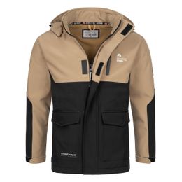 Arctic Seven Herren Softshelljacke "ASRenaldoo", beige, Gr. 5XL, Obermaterial: 96% Polyester, 4% Elasthan; Innenseite: 100% Polyester, Jacken,