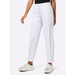 CR&Eacute;ATION L CREATION L Damen Schlupfhose, wei&szlig;, Gr. 22, unifarben, 75% Polyamid, 25% Elasthan, Hosen
