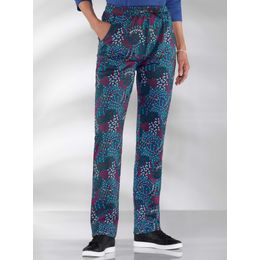 Classic Basics Damen Jerseyhose, bunt, Gr. 21, gemustert, mehrfarbig, 100% Baumwolle, Hosen