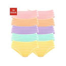 Damen Jazz-Pants Slips, PETITE FLEUR BY LASCANA, Gr. 44, bunt, Obermaterial: 95% Baumwolle, 5% Elasthan, gestreift, Unterhosen, aus elastischer