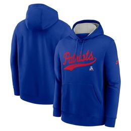 Nike Damen Kapuzenpullover "Nike Hoodie New England Patriots Nike Club Fleece", blau, Gr. L, 82% Baumwolle, 18% Polyester, Pullover