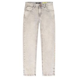 Cars Jeans Jungen 5-Pocket-Jeans "Jeans Douglas", grau, Gr. 16, Abriebeffekte, Denim/Jeans, Obermaterial: 99% Baumwolle, 1% Elasthan, Jeans