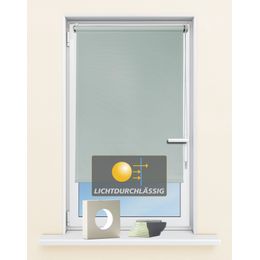 Seitenzugrollo Kutti, B:90cm H:160cm, gr&uuml;n, Polyester, Rollos, "Seitenzugrollo 'Ida', Lichtschutz, Klemmfix, ohne Bohren, Fixma&szlig;", Sichtschutz,