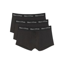 Marc O'Polo MARC O'POLO Herren Trunk, Gr. L, schwarz, Obermaterial: 95% Baumwolle, 5% Elasthan, bedruckt, unifarben, Unterhosen, mit flexiblem Sitzkomfort