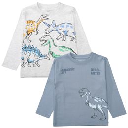 STACCATO Jungen Langarmshirt, bunt, Gr. 116, bedruckt, Single Jersey, Obermaterial: 98% Baumwolle, 2% Polyester. Obermaterial 2: 100% Baumwolle,