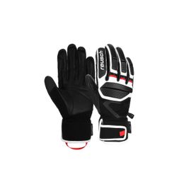 Reusch Damen Skihandschuhe "Pro RC", schwarz-wei&szlig;, Gr. 10,5, mehrfarbig, 60% Ziegenleder, 40% Polyester, Handschuhe, in sportlichem Design