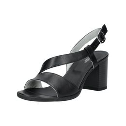 Nero Giardini Damen High-Heel-Sandalette "Nero Giardini Sandalen Leder", Gr. 39, schwarz, Leder, Schuhe