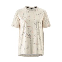 Gonso Damen Radtrikot "Trail Jersey W", grau, Gr. 36, 88% Polyester, 12% Elasthan, Trikots, Damen Fahrradtrikot kurzarm, l&auml;ssiges MTB-Shirt,