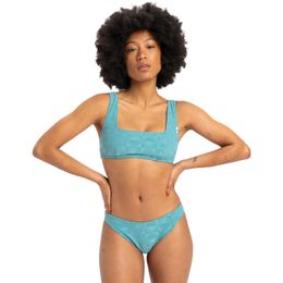 Quiksilver Damen Bikini-Hose "Dark Roy", blau, Gr. M, Obermaterial:[Hauptmaterial] 6% Elasthan, 36% Microfaser, 58% Microfaser;, Badehosen