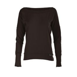 WINSHAPE Damen Oversize-Shirt "Longsleeve WS2", schwarz, Gr. XXL, 90% Baumwolle, 10% Elasthan, Shirts