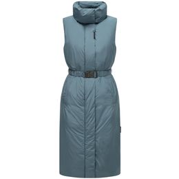 Navahoo Damen Steppweste "Abendlied XIV", blau, Gr. XXXL, Obermaterial: 100% Polyester. Innenfutter: 100% Polyester. Wattierung: 100% Polyester,