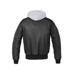 Brandit Herren Anorak "Brandit Herren Hooded MA1 Bomber Jacket"schwarz, grau, Gr. S, unifarben, 100% Polyester, Jacken