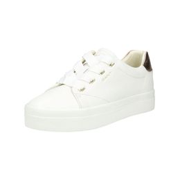 Gant Damen Sneaker "Gant Sneaker Leder", Gr. 41, wei&szlig;, Leder, Schuhe