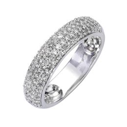 Damen Fingerring "Gold 585 mit 90x Diamant zus. 0,50ct.", 017 (53,5), 0,5 P2 = erkennbare Einschl&uuml;sse, Gold, wei&szlig;, Diamonds by Ellen K., Gold,