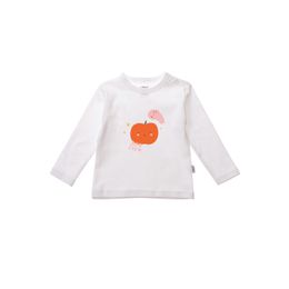 Liliput M&auml;dchen Langarmshirt "Boo Crew", wei&szlig;, Gr. 74, bedruckt, 100% Baumwolle, Shirts, mit Rundhalsausschnitt