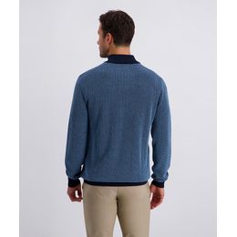 Pierre Cardin Herren Troyer "Strick Troyer RV"salute, Gr. M, Strick, Obermaterial: 75% Baumwolle, 25% Polyamid, Pullover, Strukturmuster in Bicolour