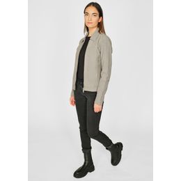 Maze Damen Lederjacke "4202117", grau, Gr. XL, Obermaterial: 100% Lammleder; Futter: 100% Baumwolle; &Auml;rmelfutter: 100% Polyester, Jacken