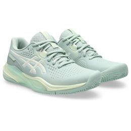 Tennisschuh asics "GEL-CHALLENGER 15 CLAY", Damen, Gr. 42, lichen rock, whisper gr&uuml;n, Synthetik, Schuhe, Sandplatzschuhe f&uuml;r Aschepl&auml;tze