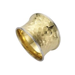 Diamonds by Ellen K. Damen Fingerring "333 Gold zweifarbig diamantiert", 016 (50,5), Gold, gelb, FASCINATION BY ELLEN K., Gold, Fingerringe