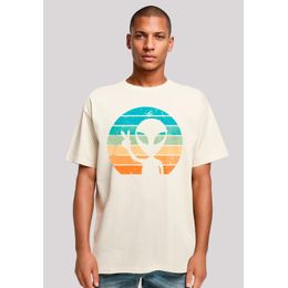 F4NT4STIC Herren T-Shirt "Alien Piece Sonnenuntergang", beige, Gr. L, Obermaterial: 100% Baumwolle, Shirts, Premium Qualit&auml;t