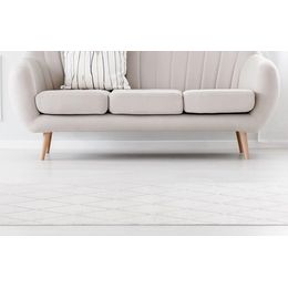 Teppich me gusta, B:80cm H:20mm L:250cm, wei&szlig;, Kunstfaser, Wohnzimmer, Teppiche, "Vivica 200", besonders weich durch Microfaser, Wohnzimmer
