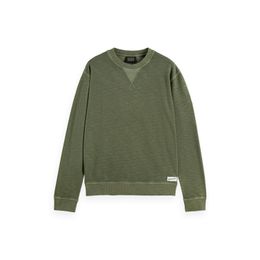 Scotch & Soda SCOTCH & SODA Herren Sweatshirt "Sweatshirt Structured Sweatshirt", gr&uuml;n, Gr. XXL, Obermaterial: 97% Baumwolle CO. 3% Polyester PES., Sweatshirts