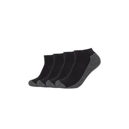 Camano Herren Sneakersocken "pro tex 4er Pack", Gr. 39, schwarz, 50% Baumwolle, 29% Polyester, 19% Polyamid, 2% Elasthan, Colorblocking, Socken