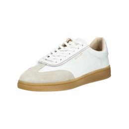 Gant Herren Sneaker "Gant Sneaker Leder", Gr. 44, wei&szlig;, Leder, Schuhe