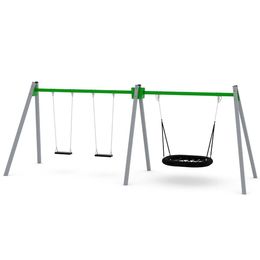 Wickey Spielplatz-Schaukel aus Metall PRO Crest