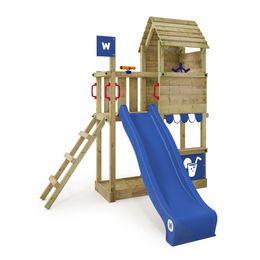 Wickey Kletterturm mit Rutsche und Holzdach Smart Sparrow | Spielturm