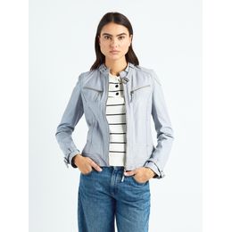 Maze Damen Lederjacke "31Ryana", blau, Gr. XS, Obermaterial: 100% Lammleder. Futter: 100% Baumwolle. &Auml;rmelfutter: 100% Polyester, Jacken
