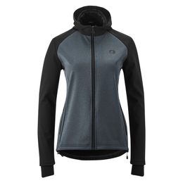 Gonso Damen Radtrikot "TARAVO", grau, Gr. 46, 100% Polyester, Trikots, Damen Softshell-Hoodie, Windjacke winddicht und atmungsaktiv