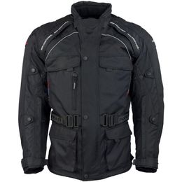 Roleff Motorradjacke "Liverpool RO", 3XL, schwarz, Jacken, Unisex, Mit Sicherheitsstreifen, 4 Taschen