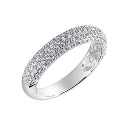 Firetti Damen Fingerring "Schmuck Geschenk Silber 925 Silberring Pav&eacute;", 58, Silber 925 (Sterlingsilber), 3,1mm, silber, Silber 925 (Sterlingsilber),