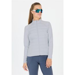 Endurance Damen Laufjacke "Reitta", grau, Gr. 48, unifarben, 100% Polyester, Jacken, mit w&auml;rmenden Stepp-Eins&auml;tzen