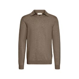 Casual Friday Herren Longsleeve "Strickpullover CFBells", braun, Gr. XL, Obermaterial: 50% Baumwolle CO. 50% Lyocell CLY., Shirts