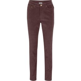 bonprix Damen Cordhose "Stretch-Cordhose, Skinny", braun, Gr. 54, unifarben, Cord, Obermaterial: 98% Baumwolle, 2% Elasthan, Hosen, aus Baumwolle und